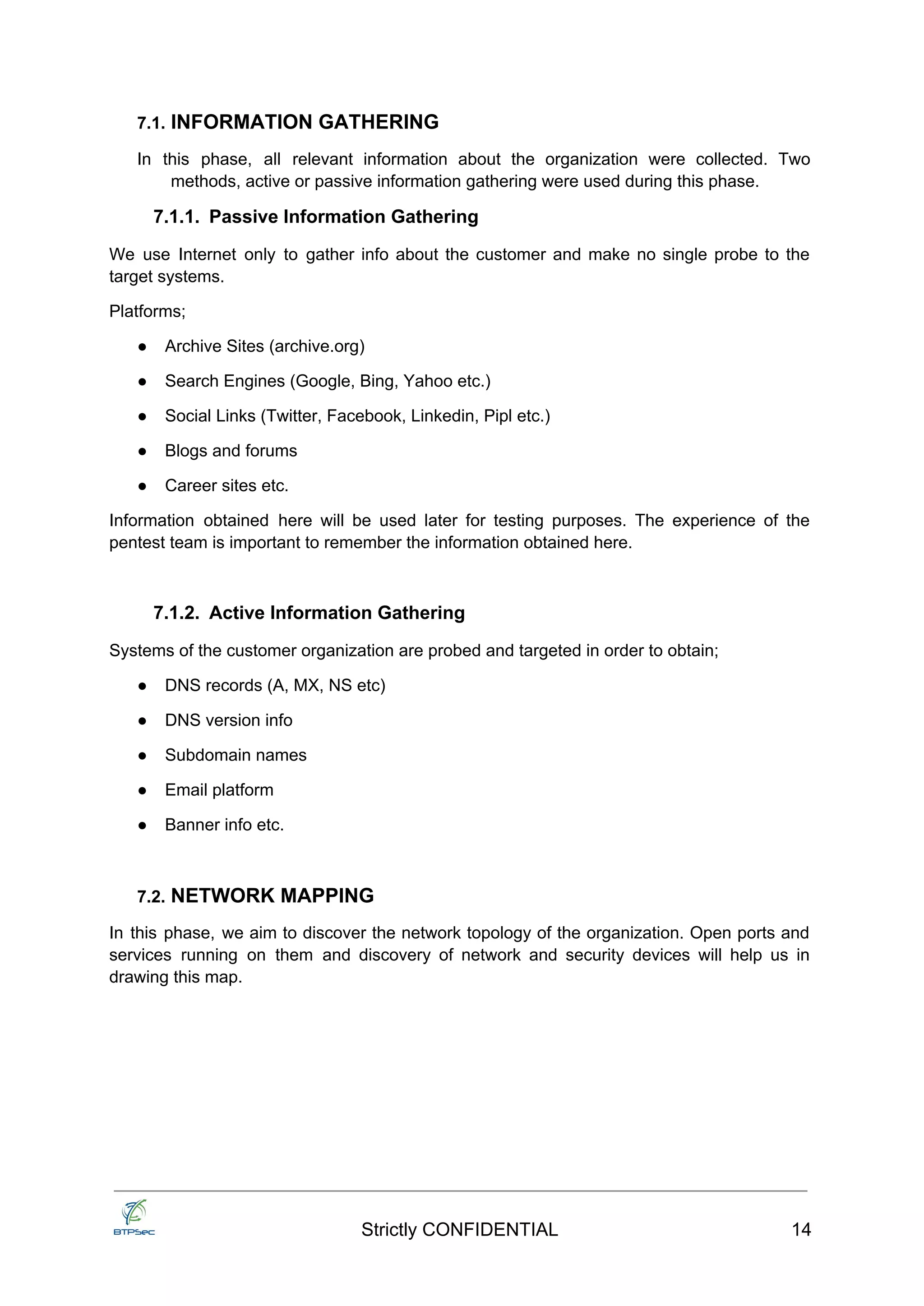 Btpsec Sample Penetration Test Report | PDF