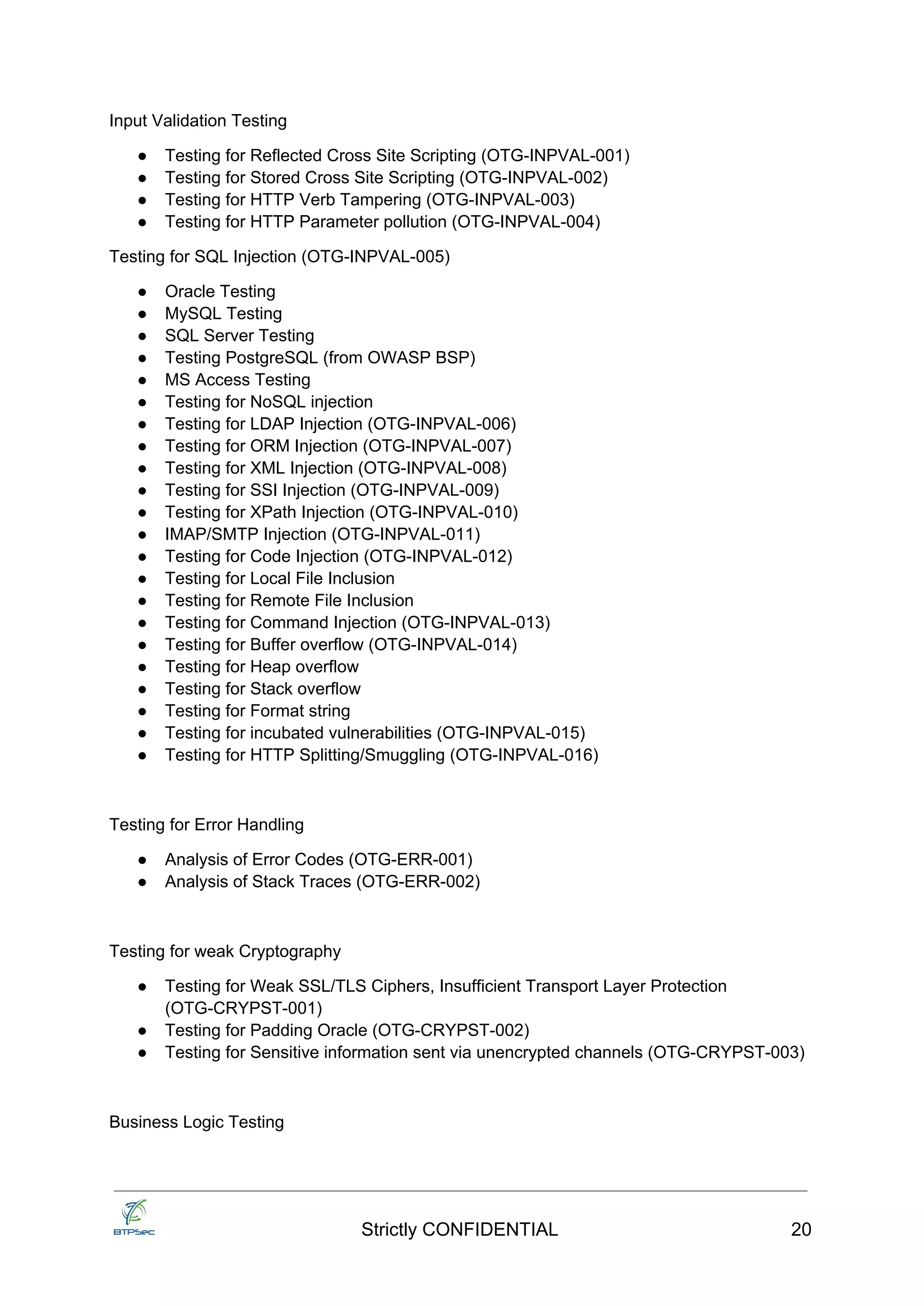 Btpsec Sample Penetration Test Report | PDF