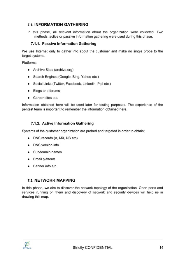 Btpsec Sample Penetration Test Report | PDF | Information and Network ...