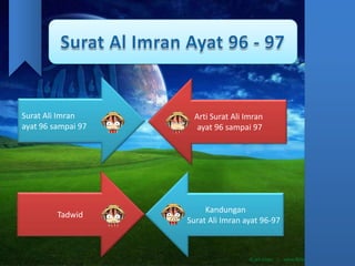 SURAT AL IMRAN 96-97 | PPTX