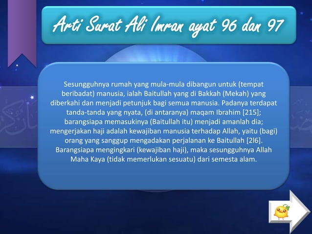SURAT AL IMRAN 96-97 | PPTX