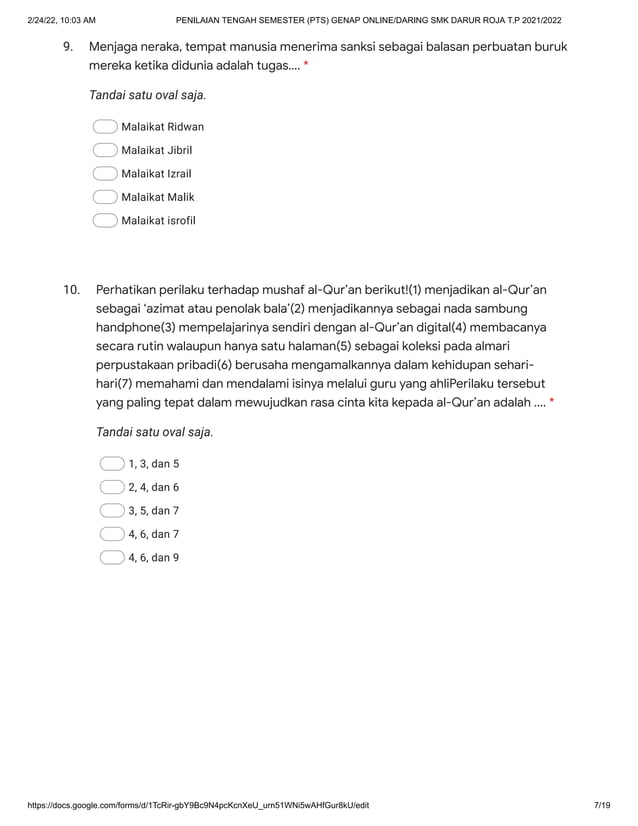 Btq google formulir soal kls xi | PDF