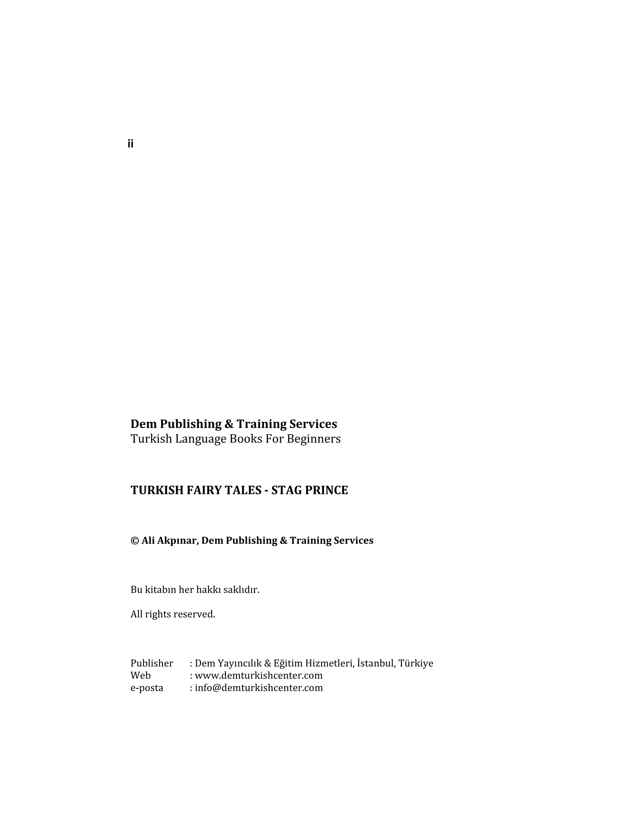 Turkish Easy Reading Books: Turkish Fairy Tales 2 for beginners | PDF