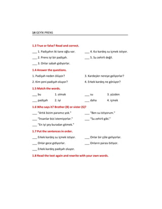 Turkish Easy Reading Books: Turkish Fairy Tales 2 for beginners | PDF