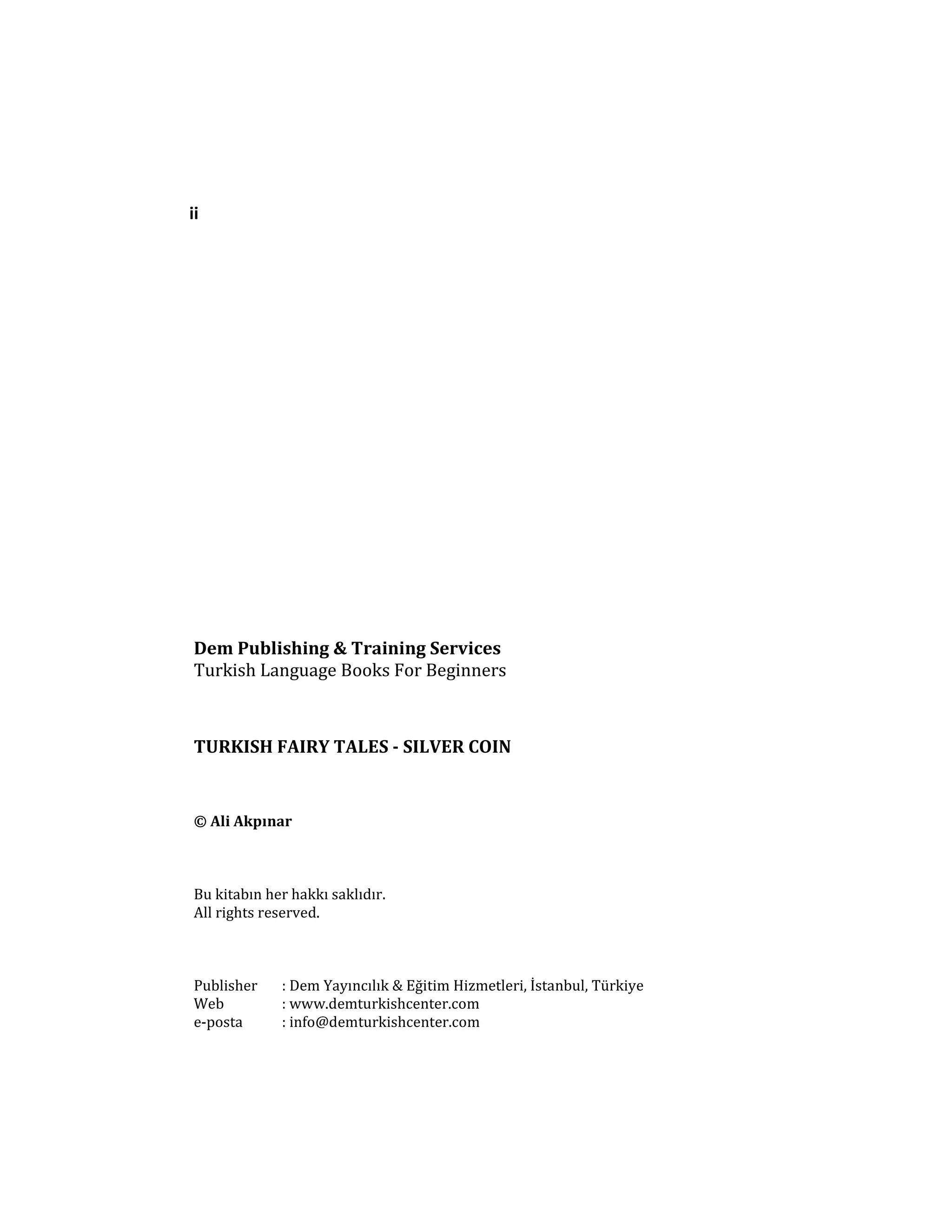 Turkish Easy Reading Books: Turkish Fairy Tales 3 for beginners | PDF
