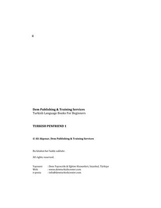 Turkish Easy Reading Books: Turkish Penfriend 1 for beginners | PDF