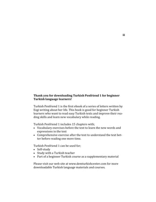 Turkish Easy Reading Books: Turkish Penfriend 1 for beginners | PDF