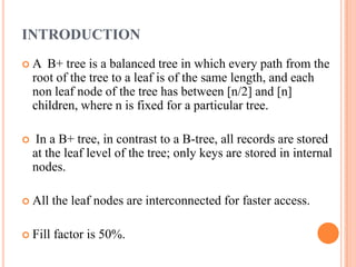 B tree | PPTX