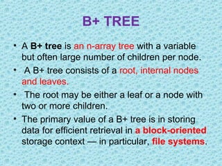 B+ tree | PPT
