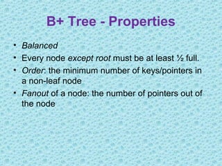 B+ tree | PPT | Free Download