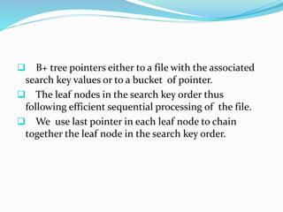 B tree | PPTX | Databases | Computer Software and Applications