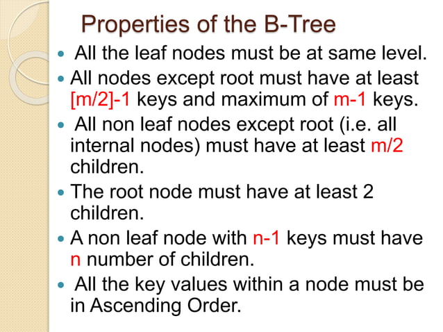 Data structures trees - B Tree & B+Tree.pptx