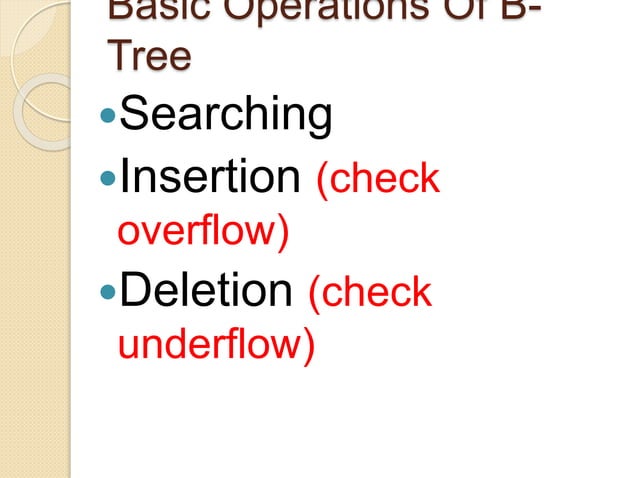 Data structures trees - B Tree & B+Tree.pptx