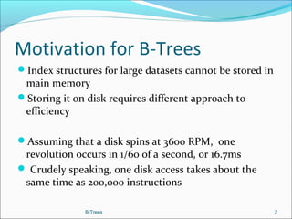 Btrees | PPT