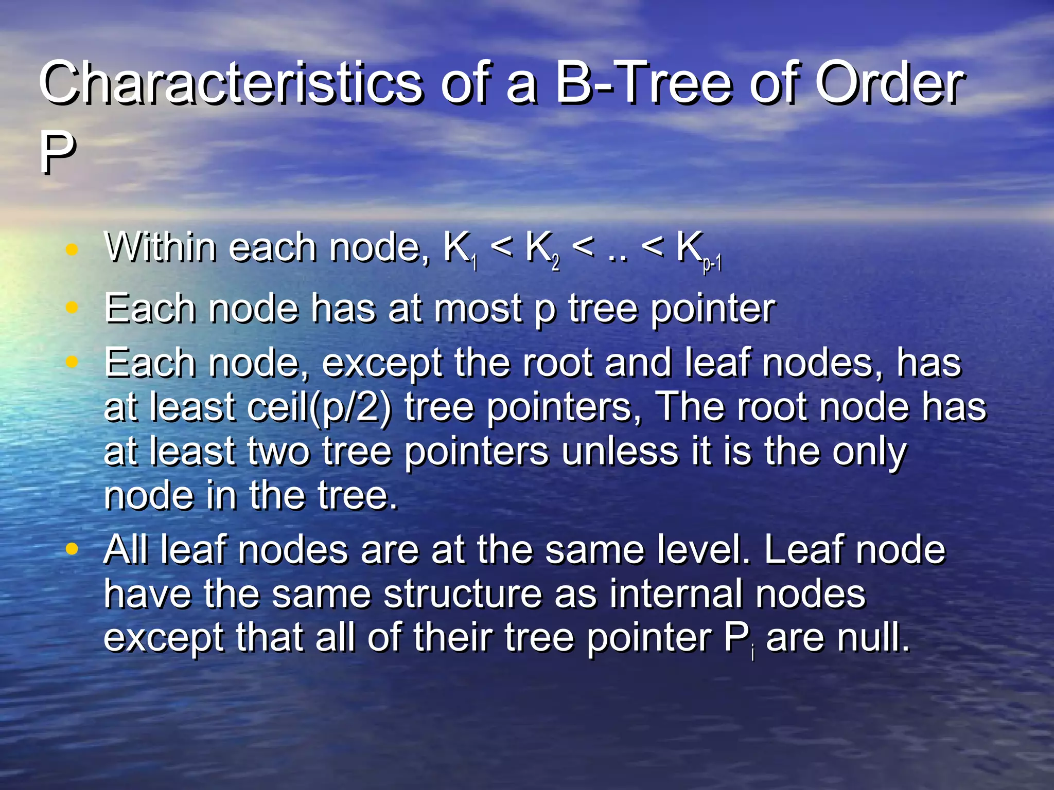 B trees dbms | PPT