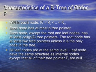 B trees dbms | PPT