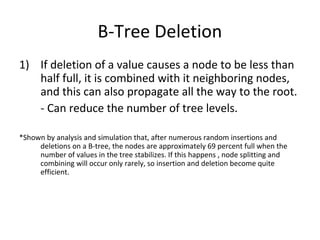 B trees and_b__trees | PPT