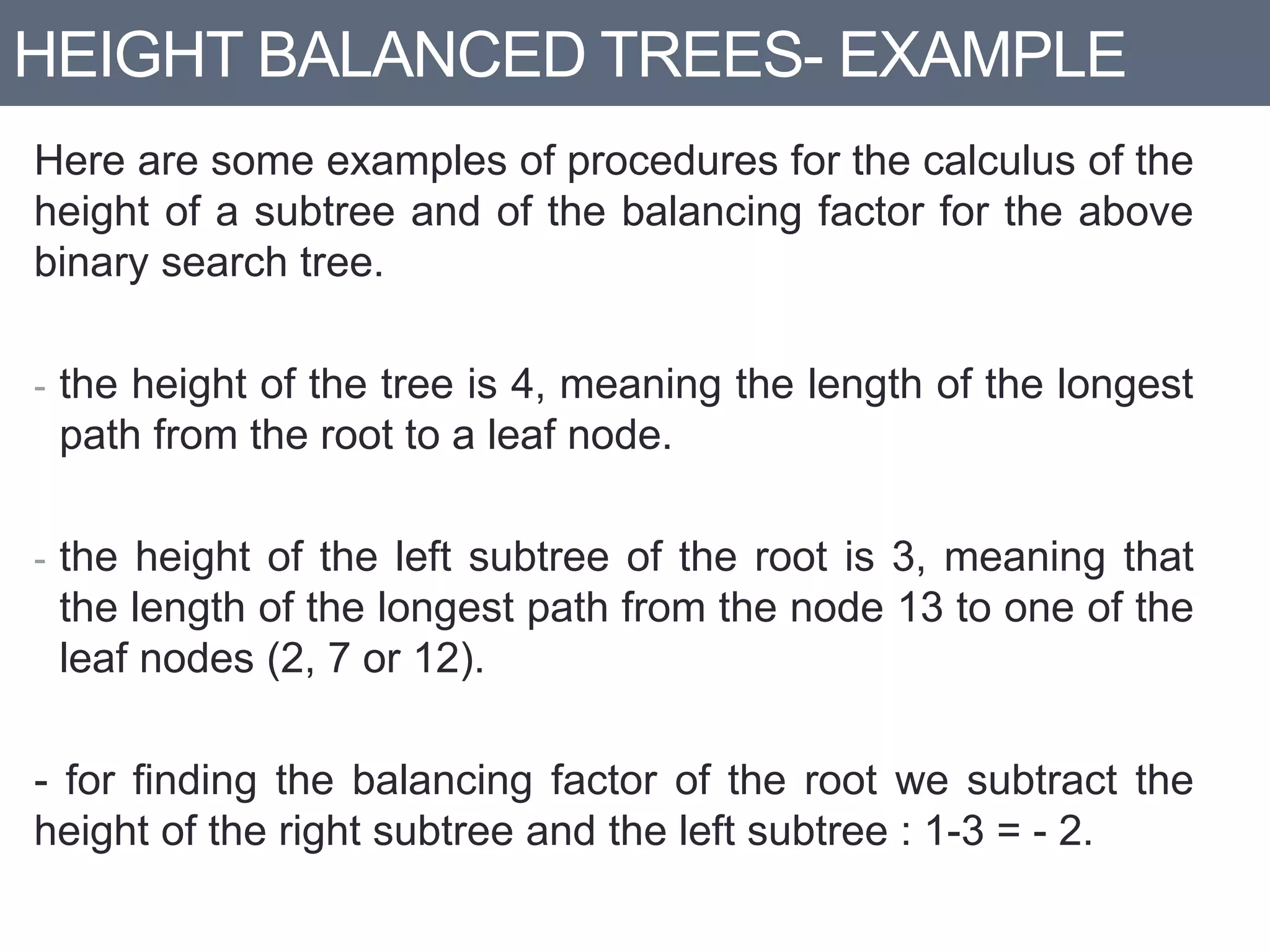 B+ trees and height balance tree | PPTX