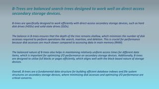 Unlocking Efficiency: B-Trees in Disk Storage Management.pptx | Data ...