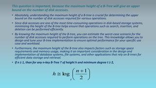 Unlocking Efficiency: B-Trees in Disk Storage Management.pptx | Data Storage and Warehousing ...