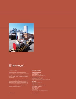 Rolls-Royce Energy Systems Applications | PDF