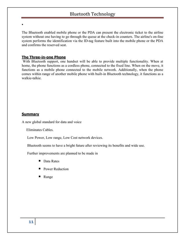 Bluetooth technology | PDF