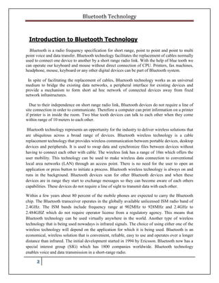 Bluetooth technology | PDF