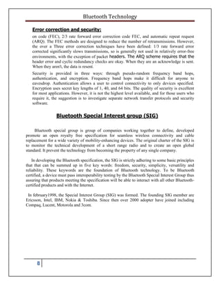 Bluetooth technology | PDF