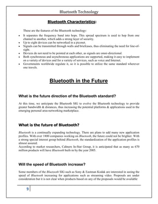 Bluetooth technology | PDF