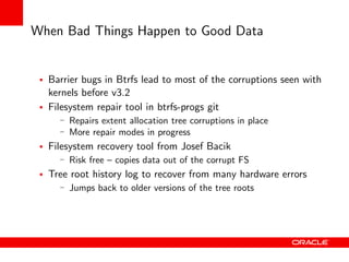 Btrfs by Chris Mason | PDF