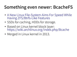 Introduction to BTRFS and ZFS | PDF