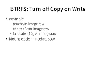Introduction to BTRFS and ZFS | PDF | Operating Systems | Computer Software and Applications