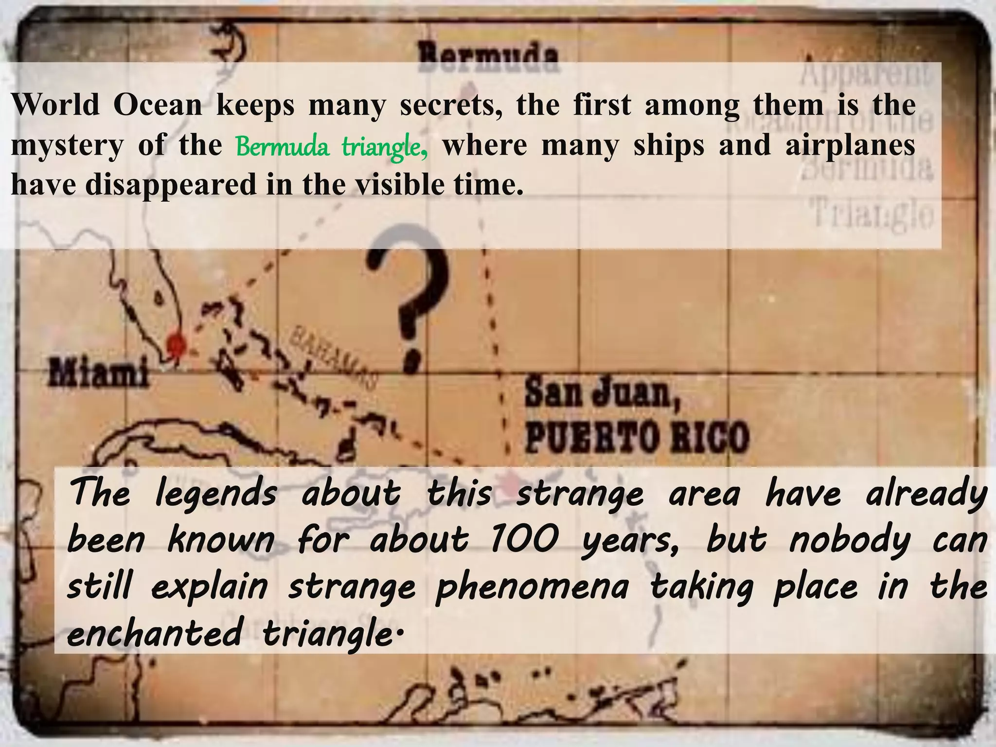 Bermuda Triangle and Its associated Secrets | PPTX