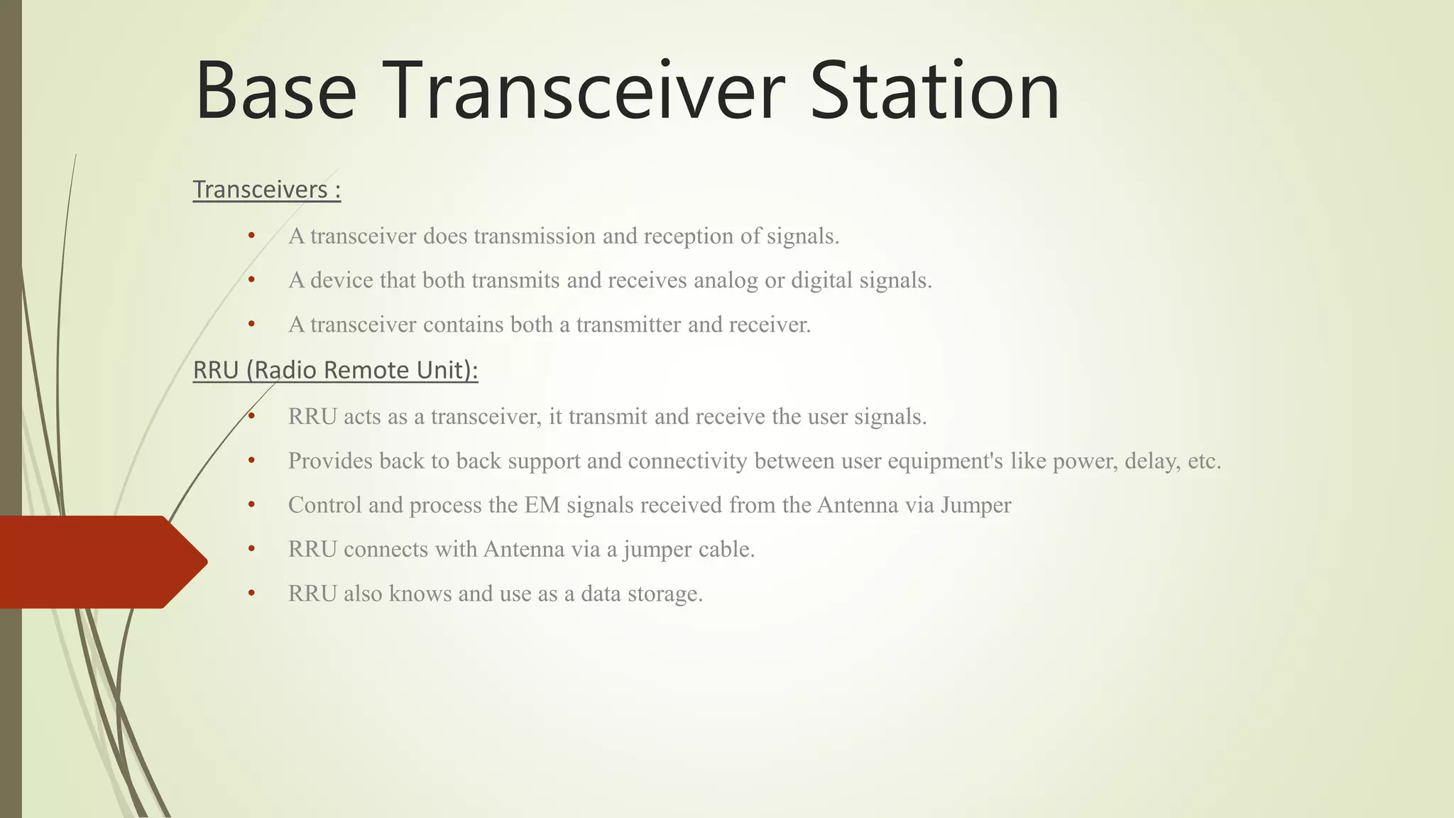 Base Transceiver Station (BTS) | PPTX