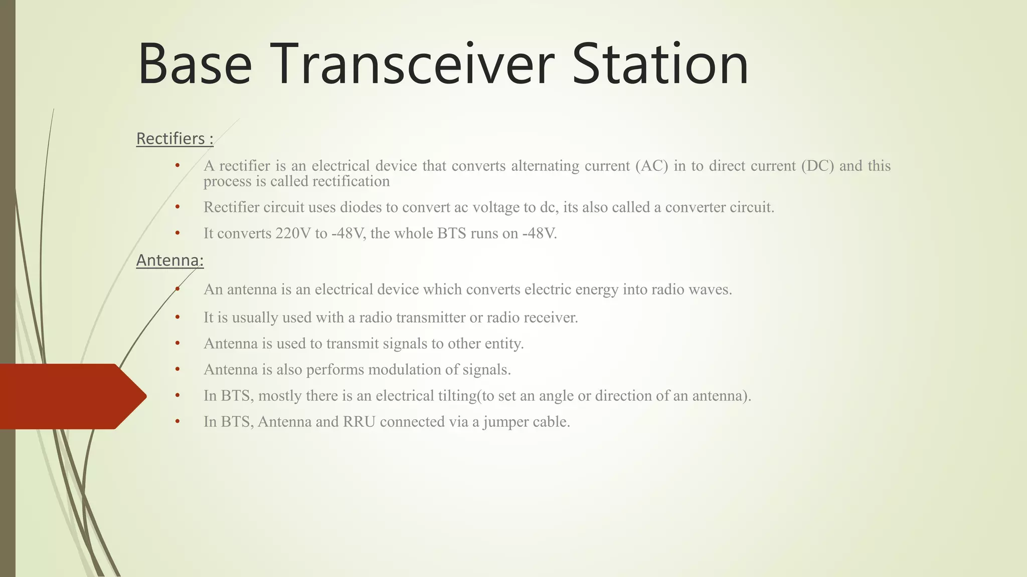 Base Transceiver Station (BTS) | PPTX