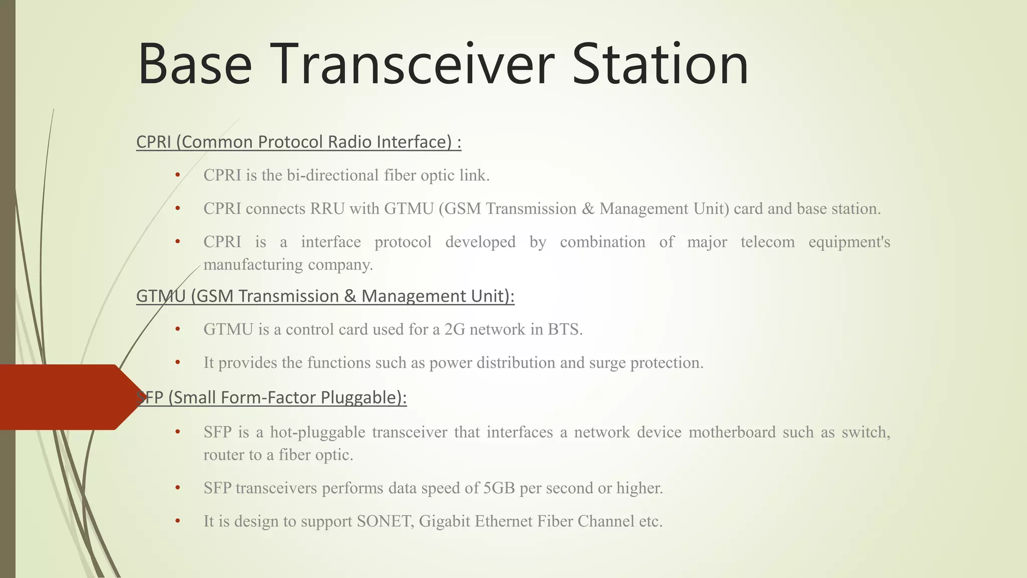 Base Transceiver Station (BTS) | PPTX