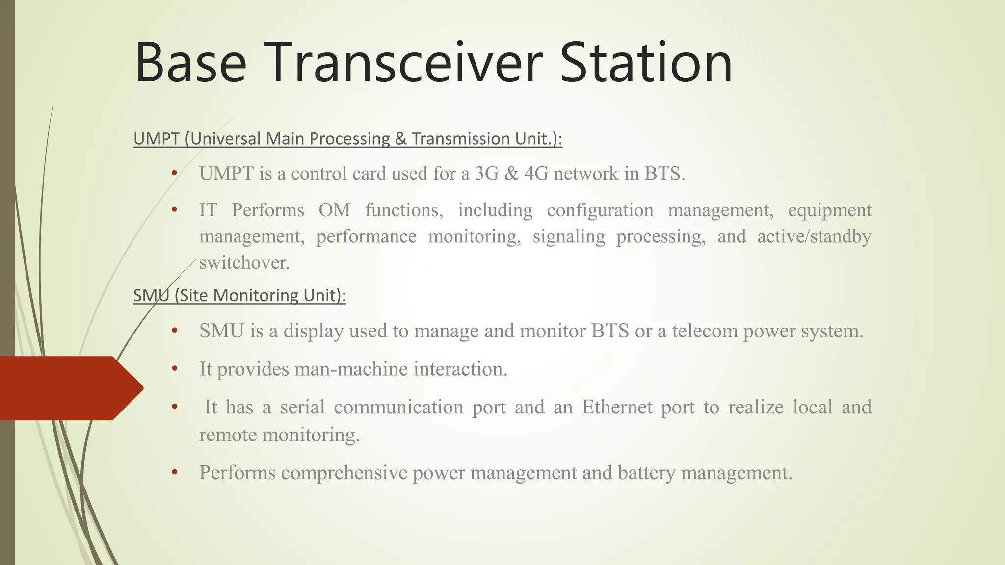 Base Transceiver Station (BTS) | PPTX