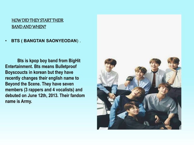 BTS.ppt,taekook,bighitentertainment,kpopband | PPT