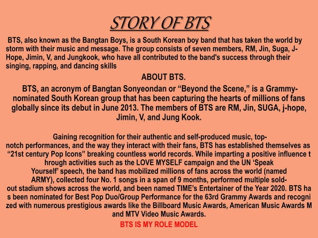 BTS.ppt,taekook,bighitentertainment,kpopband | PPT