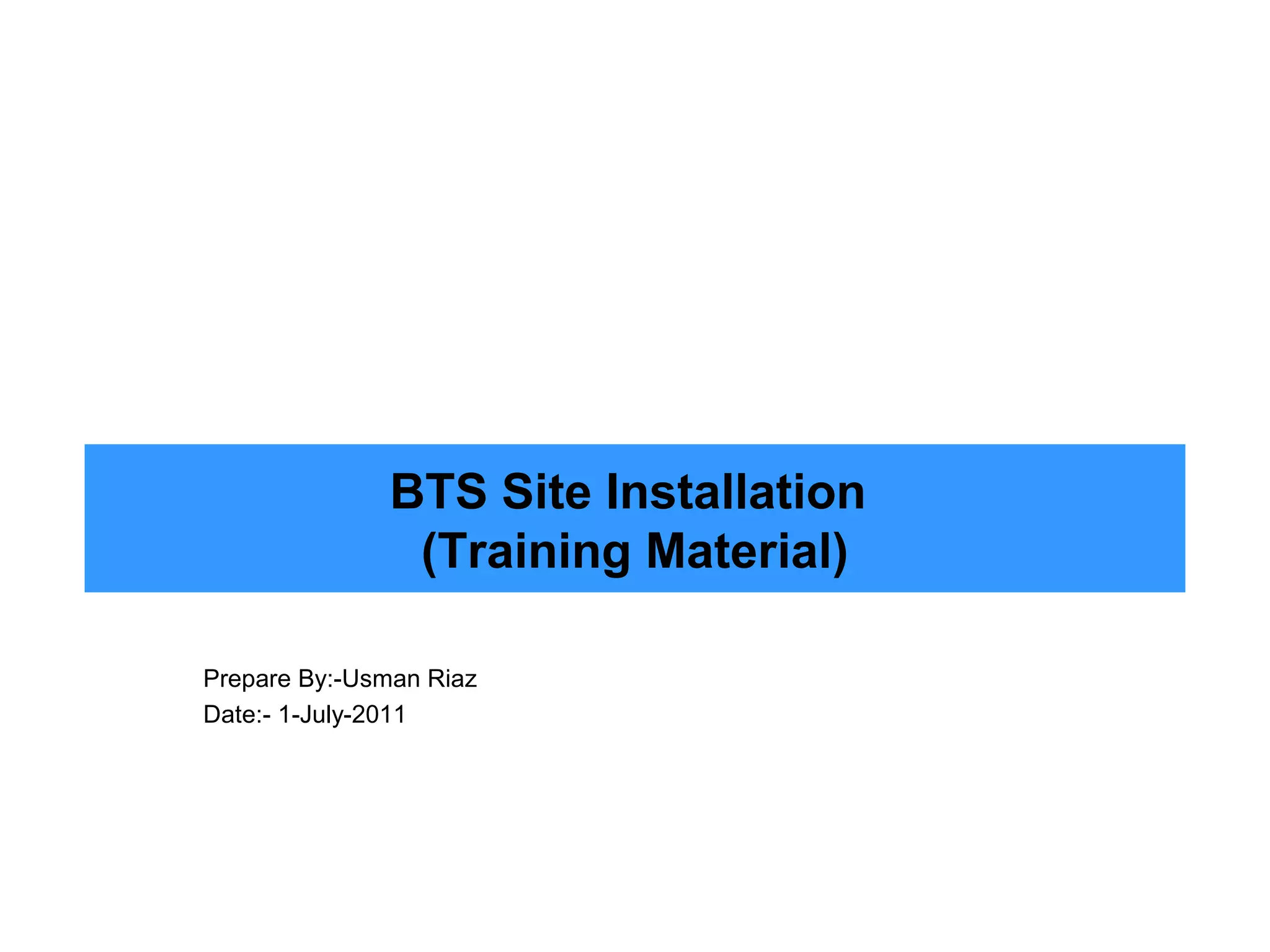 Bts-site-installation | PPT
