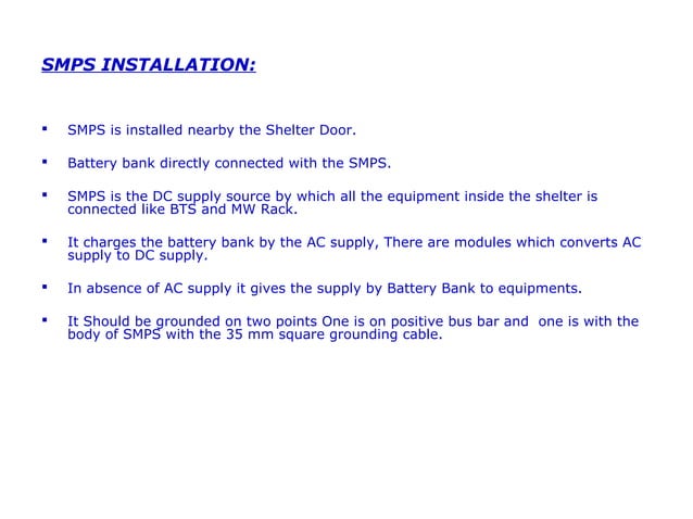 Bts-site-installation | PPT | Telecommunications Industry | Industries