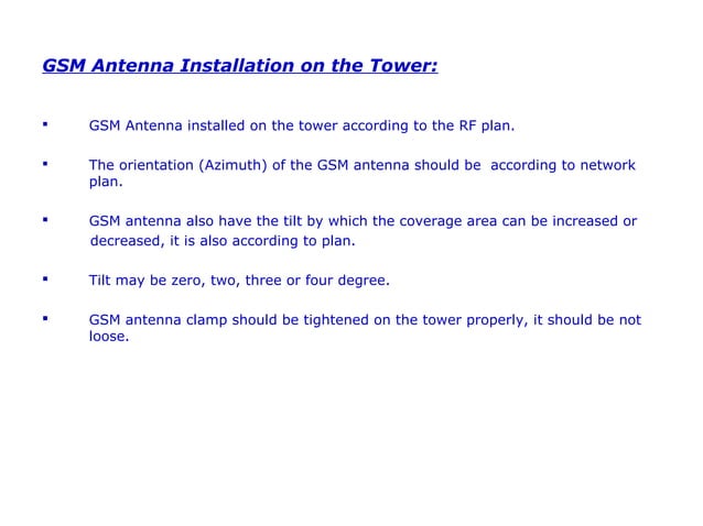 Bts-site-installation | PPT | Telecommunications Industry | Industries