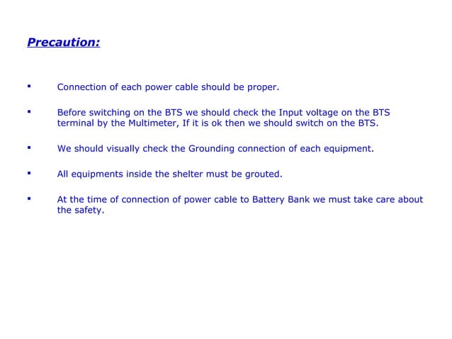 Bts-site-installation | PPT | Telecommunications Industry | Industries