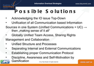 Information Overload Strategies | PPT