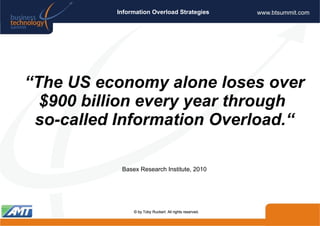 Information Overload Strategies | PPT