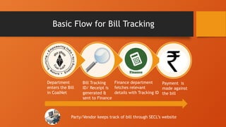 Information about bill tracking system in e office | PPTX