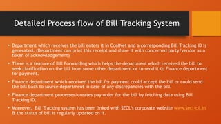 Information about bill tracking system in e office | PPTX