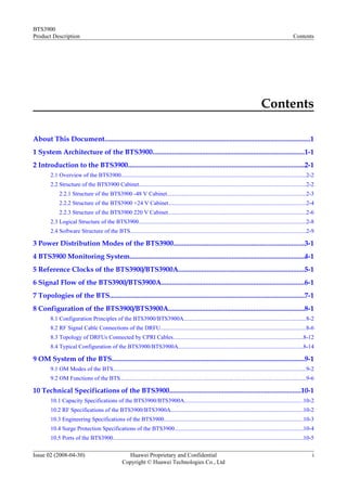 Bts3900 Product Description (V300 R008 02) | PDF