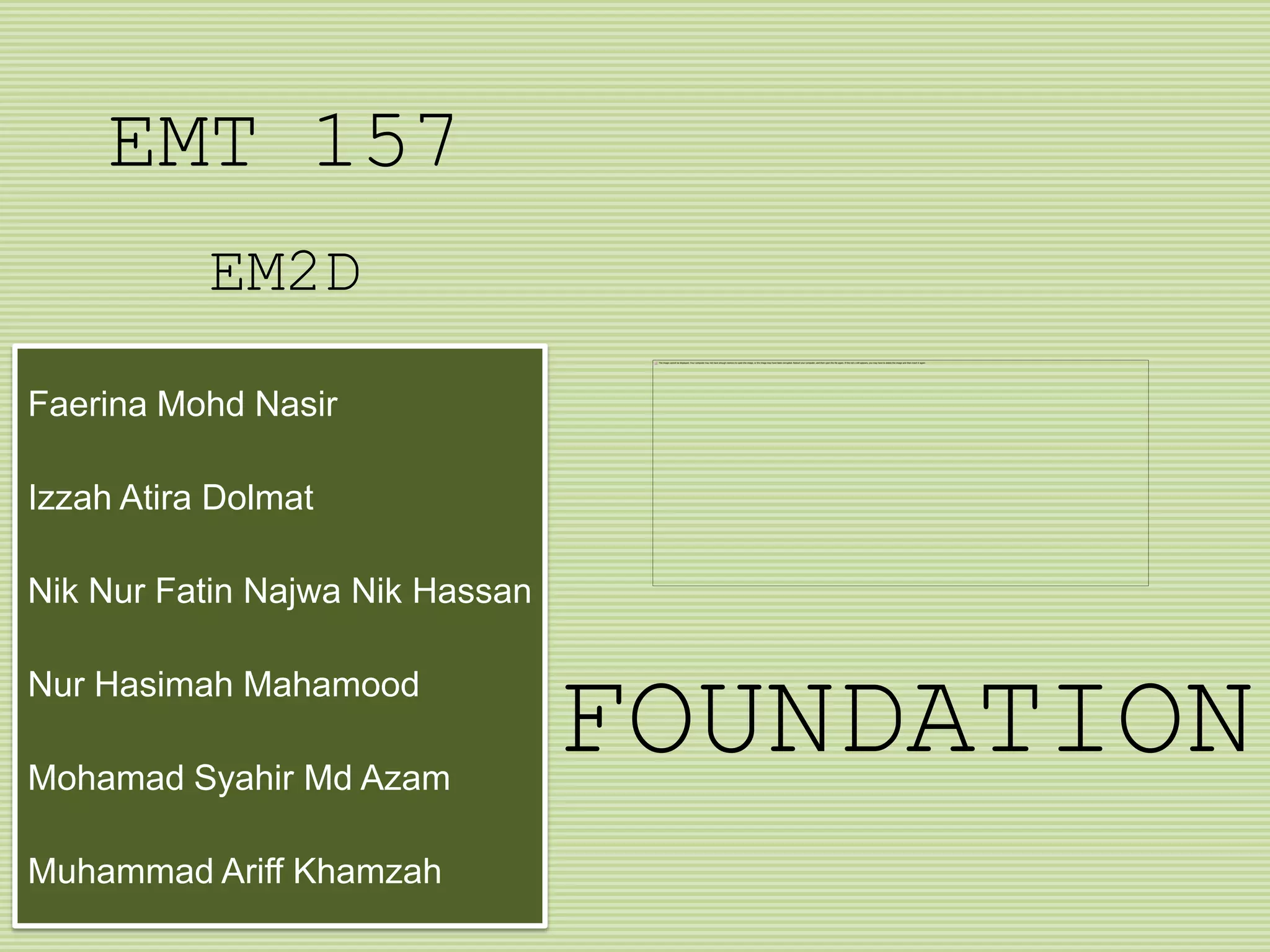 Building Sem 2 (EMT 157) | PPTX