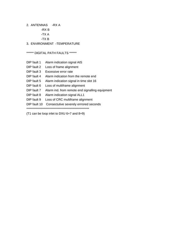 Bts fault codes | DOC